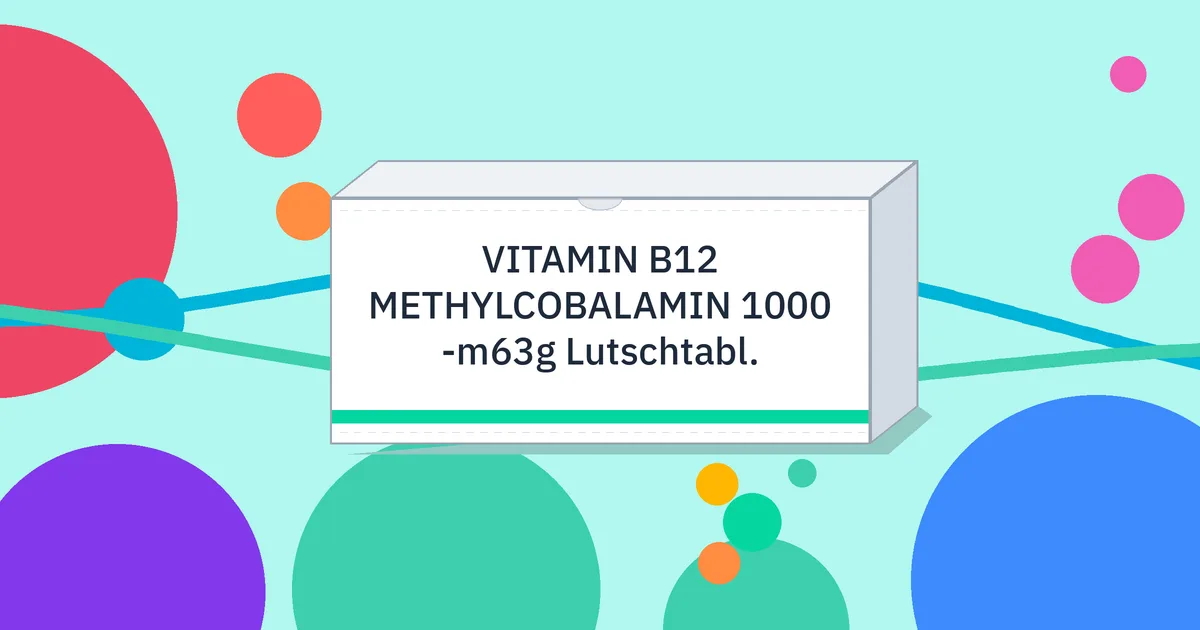 Symbolbild: Packung mit der Aufschrift VITAMIN B12 METHYLCOBALAMIN 1000 -m63g Lutschtabl. (PZN 16697954) – Verfügbarkeit und Bezug in Apotheken in Frankfurt am Main