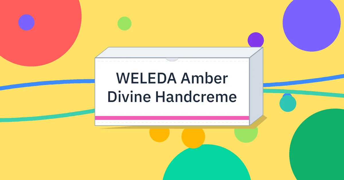 Symbolbild: Packung mit der Aufschrift WELEDA Amber Divine Handcreme (PZN 20513581) – Verfügbarkeit und Bezug in Apotheken in Frankfurt am Main