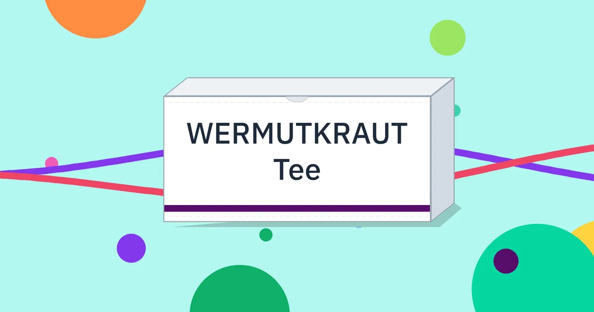 Symbolbild: Packung mit der Aufschrift WERMUTKRAUT Tee (PZN 05467352) – Verfügbarkeit und Bezug in Apotheken in Frankfurt am Main