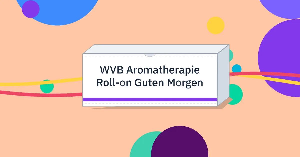 Symbolbild: Packung mit der Aufschrift WVB Aromatherapie Roll-on Guten Morgen (PZN 17164154) – Verfügbarkeit und Bezug in Apotheken in Frankfurt am Main