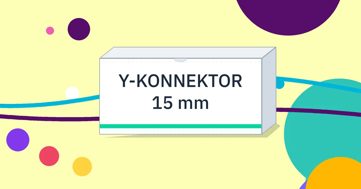 Symbolbild: Packung mit der Aufschrift Y-KONNEKTOR 15 mm (PZN 07588137) – Verfügbarkeit und Bezug in Apotheken in Frankfurt am Main