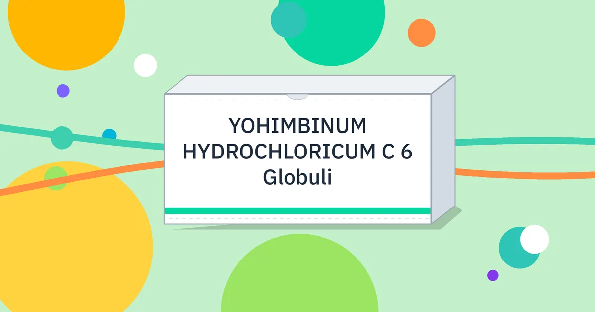 Symbolbild: Packung mit der Aufschrift YOHIMBINUM HYDROCHLORICUM C 6 Globuli (PZN 16694737) – Verfügbarkeit und Bezug in Apotheken in Frankfurt am Main