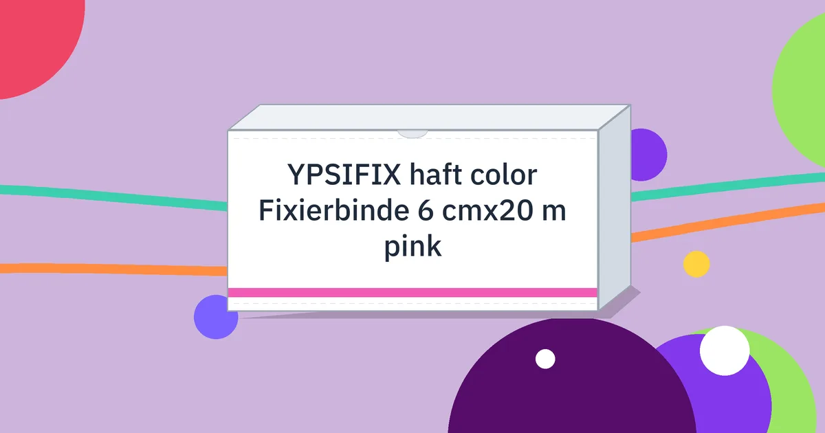 Symbolbild: Packung mit der Aufschrift YPSIFIX haft color Fixierbinde 6 cmx20 m pink (PZN 16617062) – Verfügbarkeit und Bezug in Apotheken in Frankfurt am Main