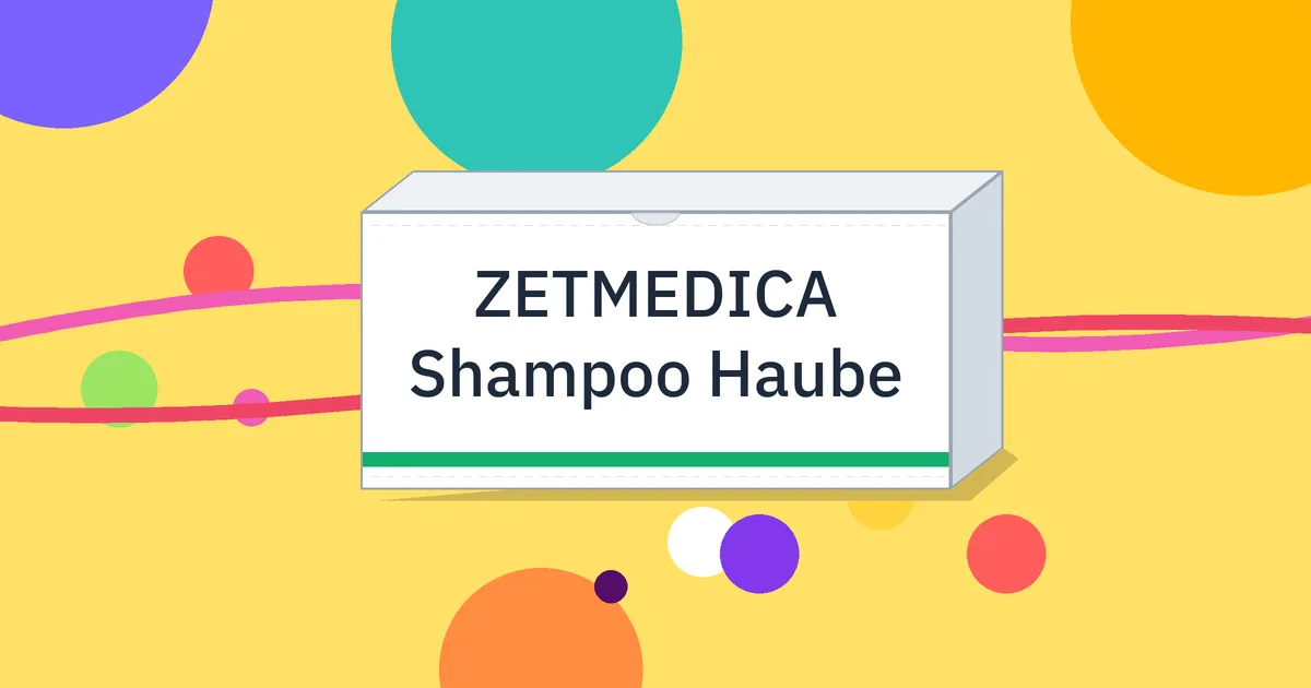Symbolbild: Packung mit der Aufschrift ZETMEDICA Shampoo Haube (PZN 15735204) – Verfügbarkeit und Bezug in Apotheken in Frankfurt am Main