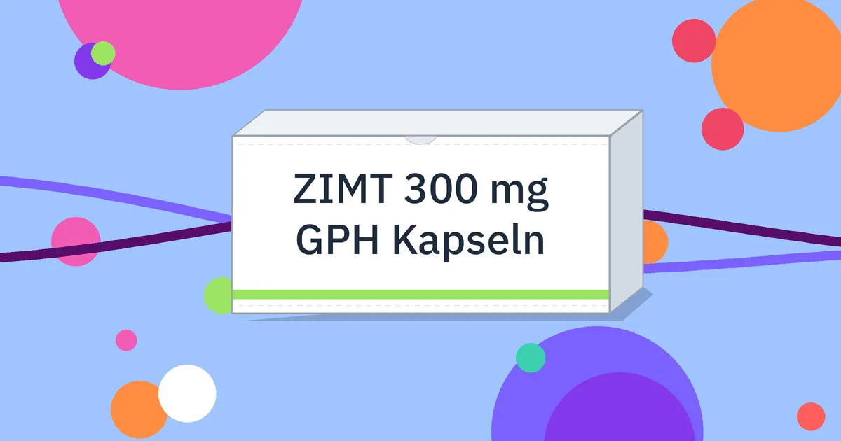 Symbolbild: Packung mit der Aufschrift ZIMT 300 mg GPH Kapseln (PZN 00248562) – Verfügbarkeit und Bezug in Apotheken in Frankfurt am Main