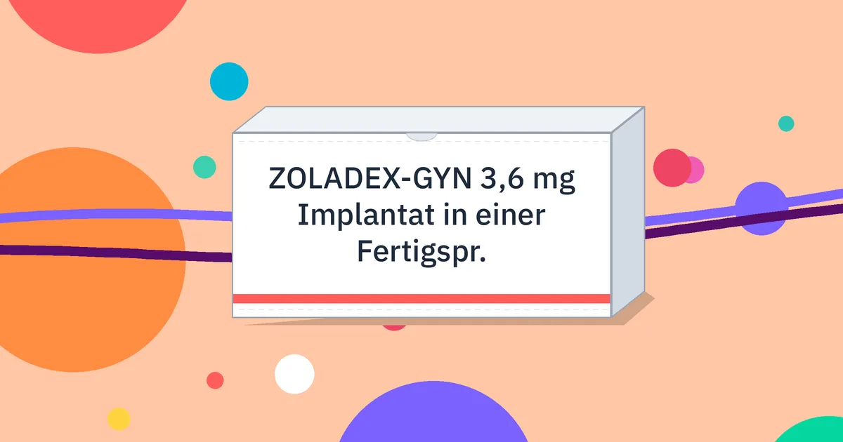 Symbolbild: Packung mit der Aufschrift ZOLADEX-GYN 3,6 mg Implantat in einer Fertigspr. (PZN 07591079) – Verfügbarkeit und Bezug in Apotheken in Frankfurt am Main