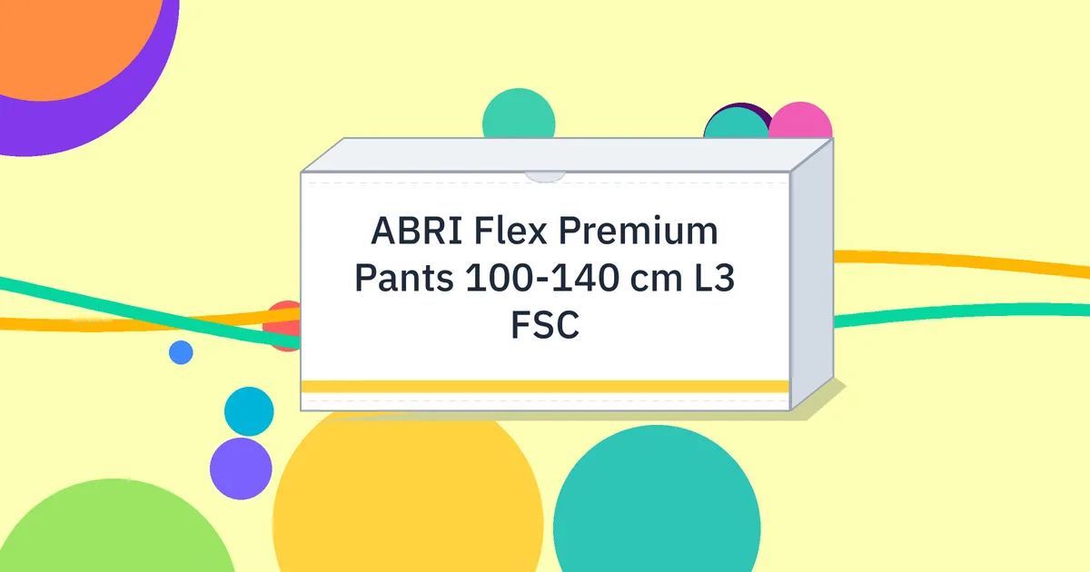 Symbolbild: Packung mit der Aufschrift ABRI Flex Premium Pants 100-140 cm L3 FSC (PZN 10550061) – Verfügbarkeit und Bezug in Apotheken in Frankfurt am Main