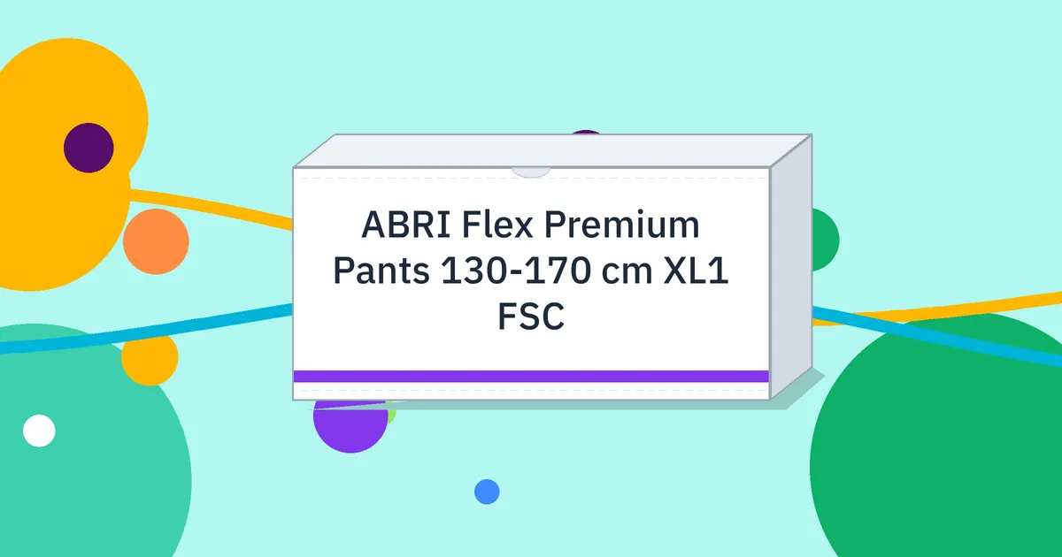 Symbolbild: Packung mit der Aufschrift ABRI Flex Premium Pants 130-170 cm XL1 FSC (PZN 10550084) – Verfügbarkeit und Bezug in Apotheken in Frankfurt am Main