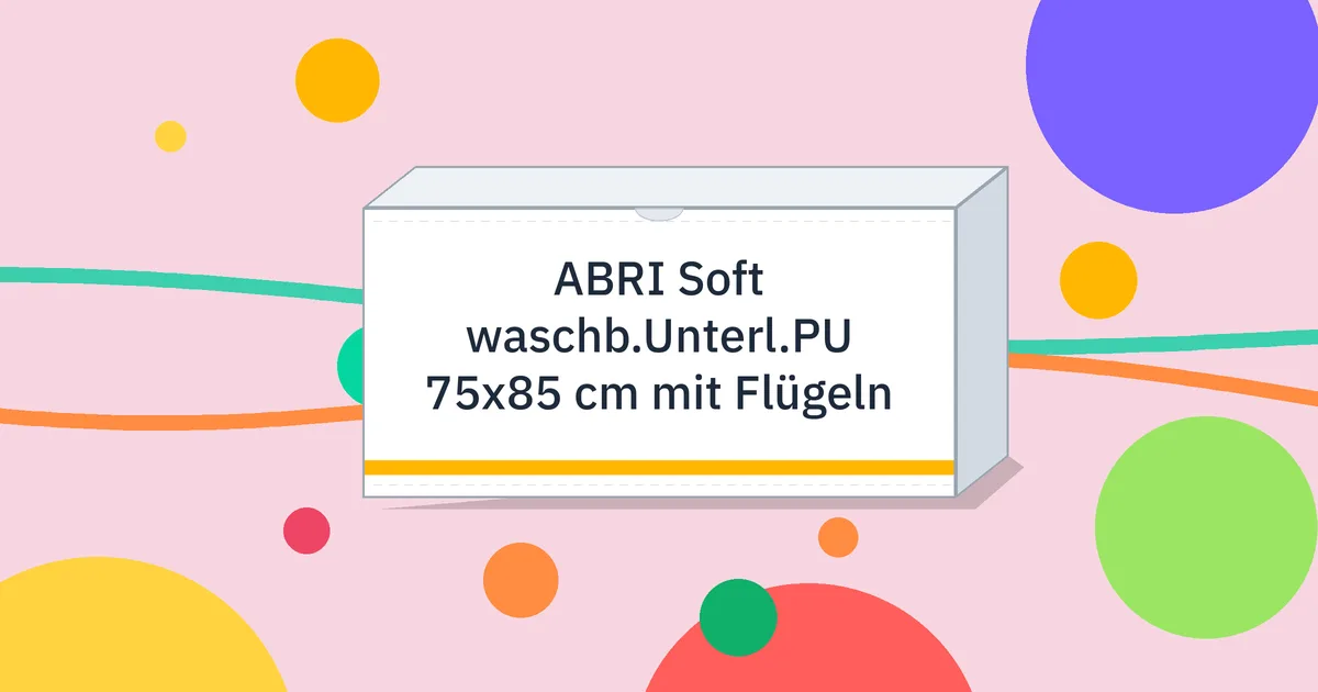 Symbolbild: Packung mit der Aufschrift ABRI Soft waschb.Unterl.PU 75x85 cm mit Flügeln (PZN 08857898) – Verfügbarkeit und Bezug in Apotheken in Frankfurt am Main