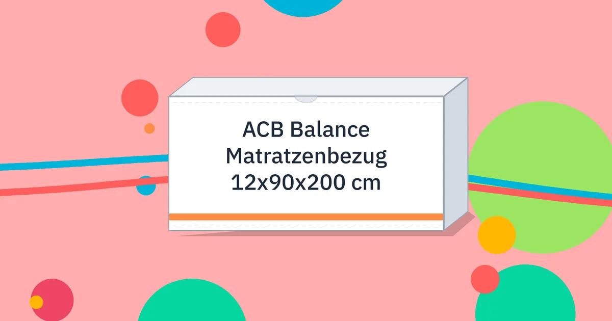 Symbolbild: Packung mit der Aufschrift ACB Balance Matratzenbezug 12x90x200 cm (PZN 11648709) – Verfügbarkeit und Bezug in Apotheken in Frankfurt am Main