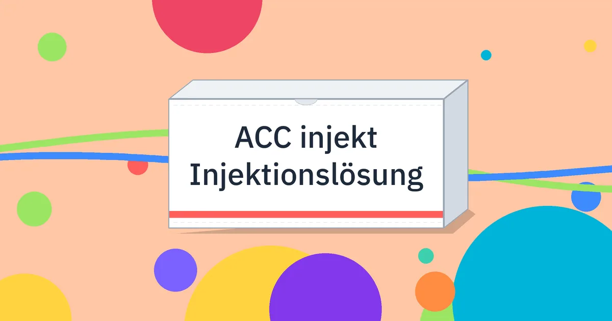 Symbolbild: Packung mit der Aufschrift ACC injekt Injektionslösung (PZN 03573452) – Verfügbarkeit und Bezug in Apotheken in Frankfurt am Main