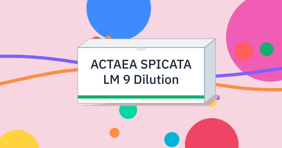 Symbolbild: Packung mit der Aufschrift ACTAEA SPICATA LM 9 Dilution (PZN 13293446) – Verfügbarkeit und Bezug in Apotheken in Frankfurt am Main