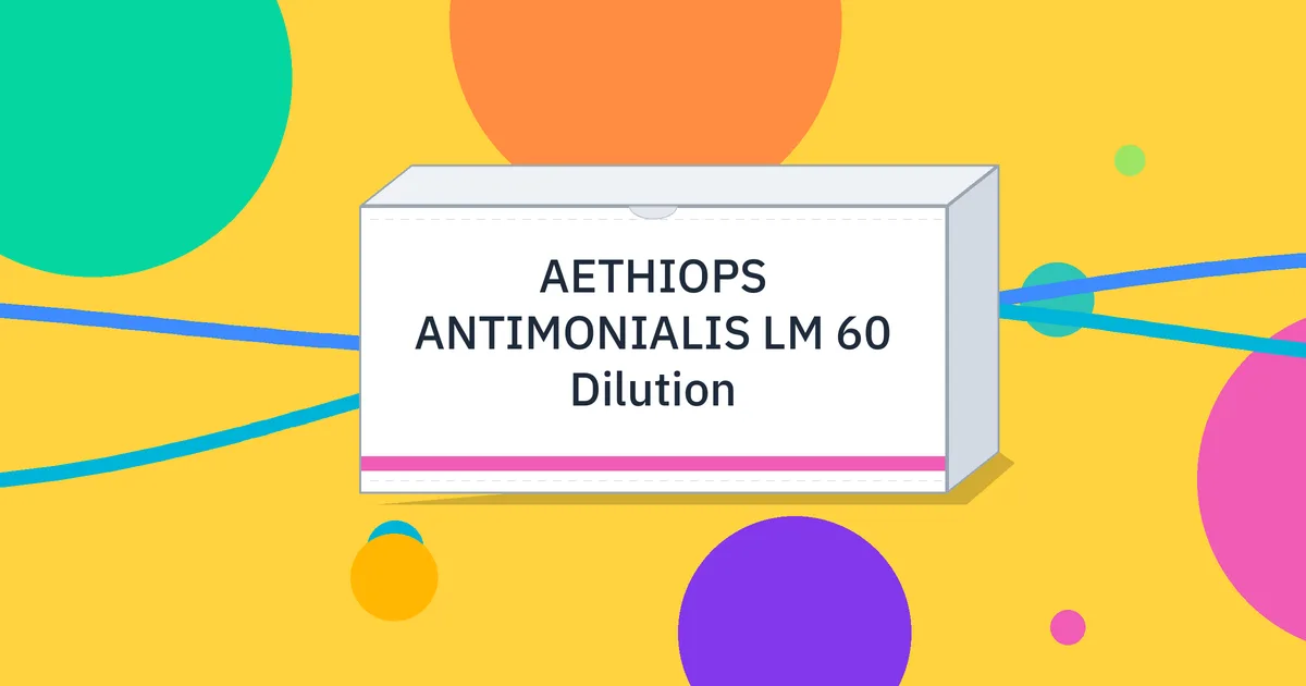 Symbolbild: Packung mit der Aufschrift AETHIOPS ANTIMONIALIS LM 60 Dilution (PZN 13301542) – Verfügbarkeit und Bezug in Apotheken in Frankfurt am Main