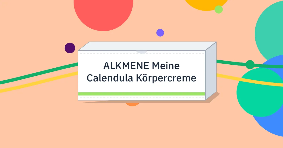 Symbolbild: Packung mit der Aufschrift ALKMENE Meine Calendula Körpercreme (PZN 19416453) – Verfügbarkeit und Bezug in Apotheken in Frankfurt am Main