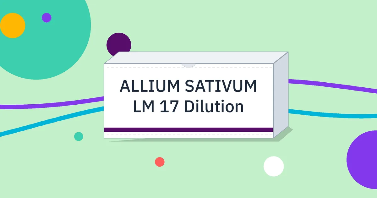 Symbolbild: Packung mit der Aufschrift ALLIUM SATIVUM LM 17 Dilution (PZN 13311606) – Verfügbarkeit und Bezug in Apotheken in Frankfurt am Main