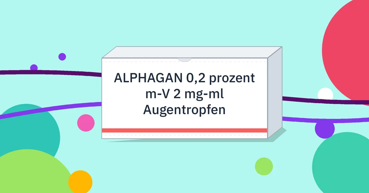 Symbolbild: Packung mit der Aufschrift ALPHAGAN 0,2 prozent m-V 2 mg-ml Augentropfen (PZN 11084201) – Verfügbarkeit und Bezug in Apotheken in Frankfurt am Main