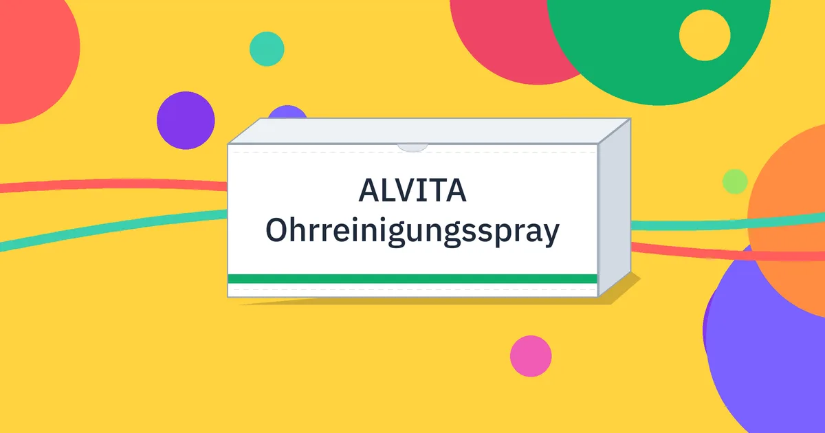 Symbolbild: Packung mit der Aufschrift ALVITA Ohrreinigungsspray (PZN 10308638) – Verfügbarkeit und Bezug in Apotheken in Frankfurt am Main