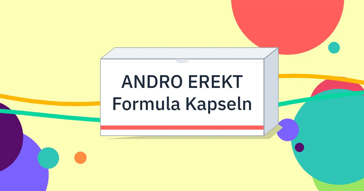 Symbolbild: Packung mit der Aufschrift ANDRO EREKT Formula Kapseln (PZN 19706441) – Verfügbarkeit und Bezug in Apotheken in Frankfurt am Main