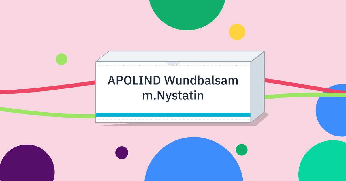 Symbolbild: Packung mit der Aufschrift APOLIND Wundbalsam m.Nystatin (PZN 05947945) – Verfügbarkeit und Bezug in Apotheken in Frankfurt am Main