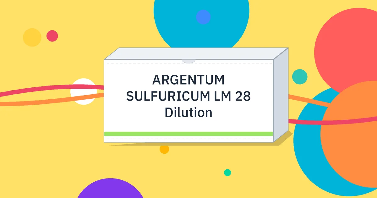 Symbolbild: Packung mit der Aufschrift ARGENTUM SULFURICUM LM 28 Dilution (PZN 12770217) – Verfügbarkeit und Bezug in Apotheken in Frankfurt am Main