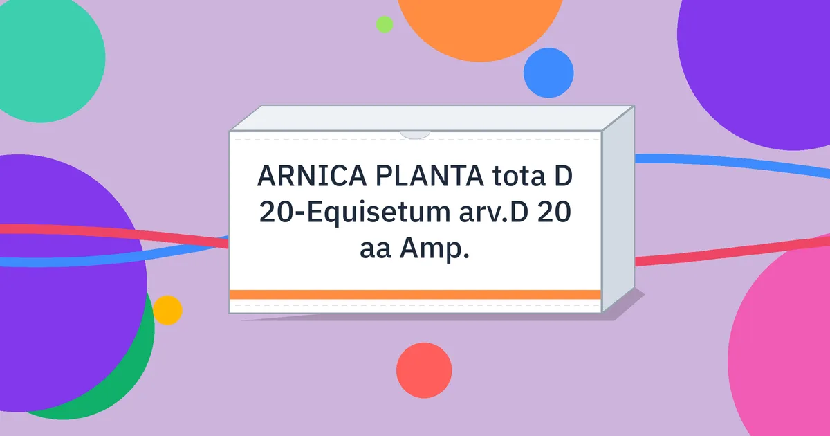 Symbolbild: Packung mit der Aufschrift ARNICA PLANTA tota D 20-Equisetum arv.D 20 aa Amp. (PZN 01618475) – Verfügbarkeit und Bezug in Apotheken in Frankfurt am Main