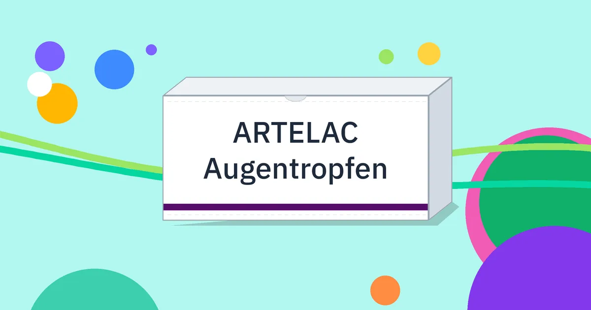 Symbolbild: Packung mit der Aufschrift ARTELAC Augentropfen (PZN 04348208) – Verfügbarkeit und Bezug in Apotheken in Frankfurt am Main