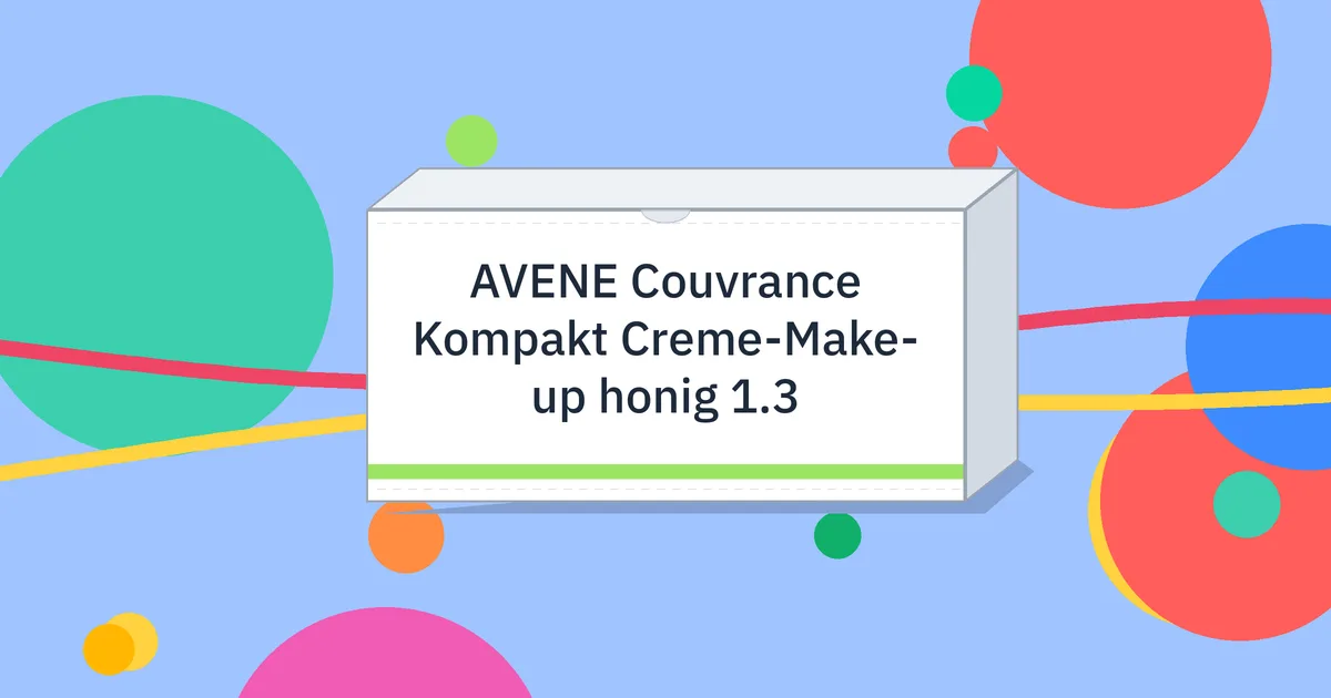 Symbolbild: Packung mit der Aufschrift AVENE Couvrance Kompakt Creme-Make-up honig 1.3 (PZN 18804696) – Verfügbarkeit und Bezug in Apotheken in Frankfurt am Main