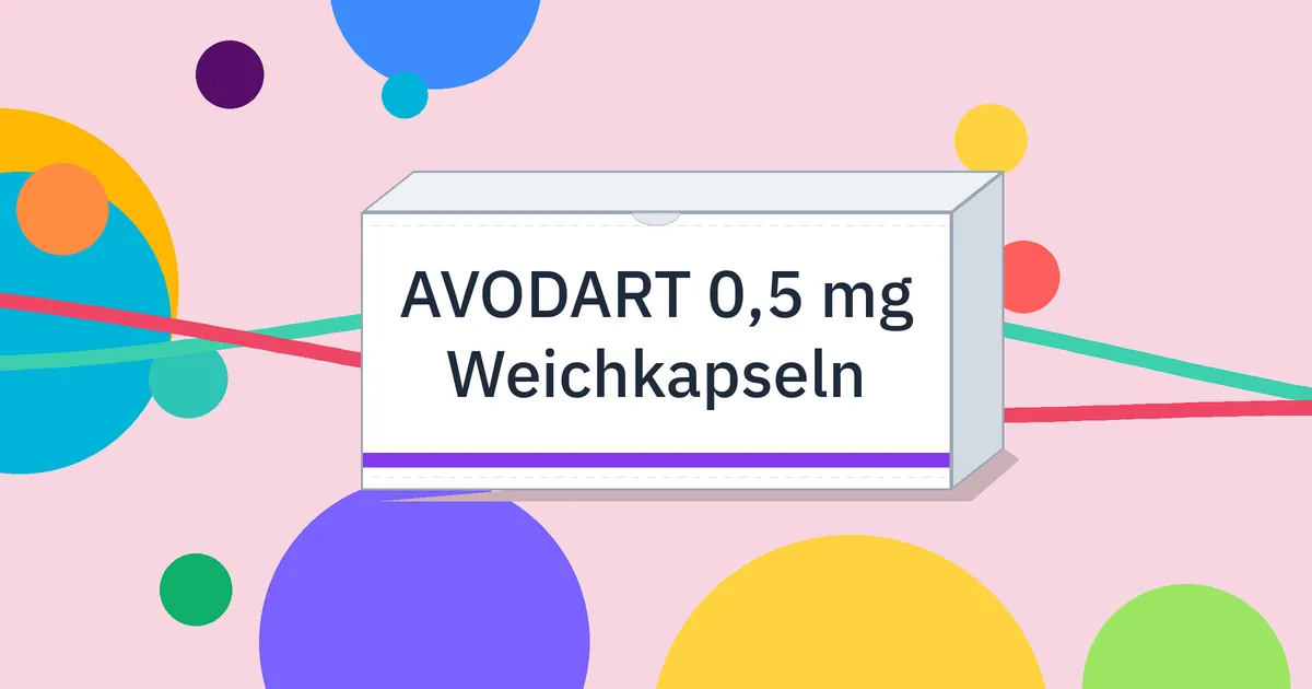Symbolbild: Packung mit der Aufschrift AVODART 0,5 mg Weichkapseln (PZN 05961000) – Verfügbarkeit und Bezug in Apotheken in Frankfurt am Main