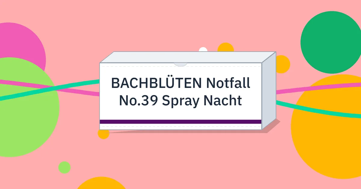 Symbolbild: Packung mit der Aufschrift BACHBLÜTEN Notfall No.39 Spray Nacht (PZN 09892980) – Verfügbarkeit und Bezug in Apotheken in Frankfurt am Main