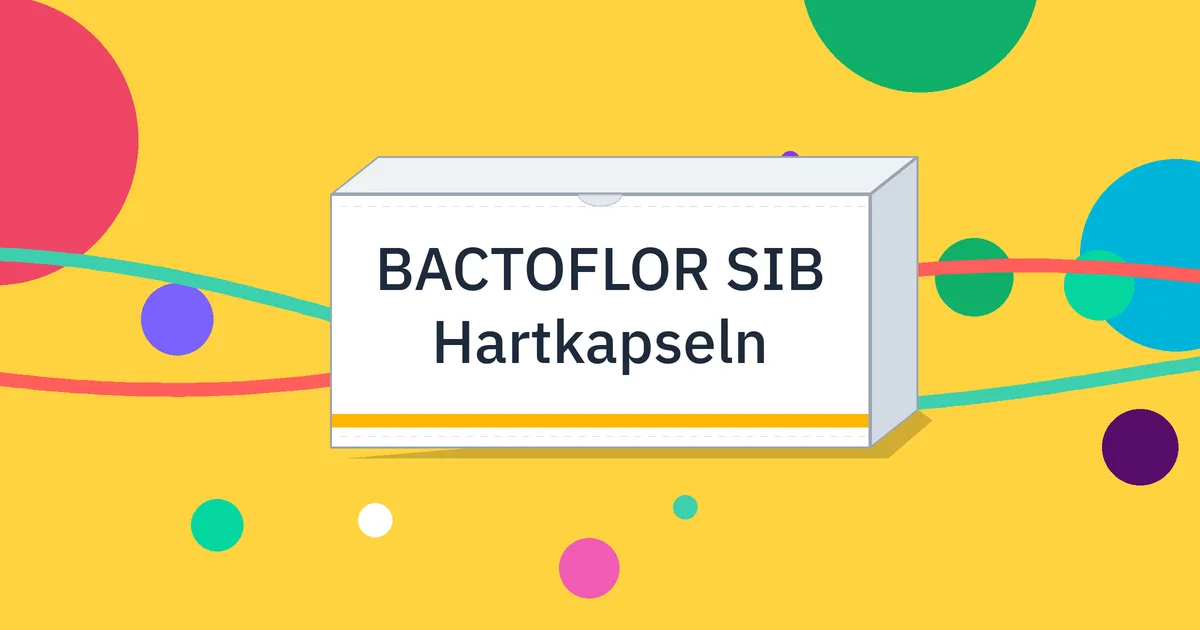 Symbolbild: Packung mit der Aufschrift BACTOFLOR SIB Hartkapseln (PZN 19524881) – Verfügbarkeit und Bezug in Apotheken in Frankfurt am Main
