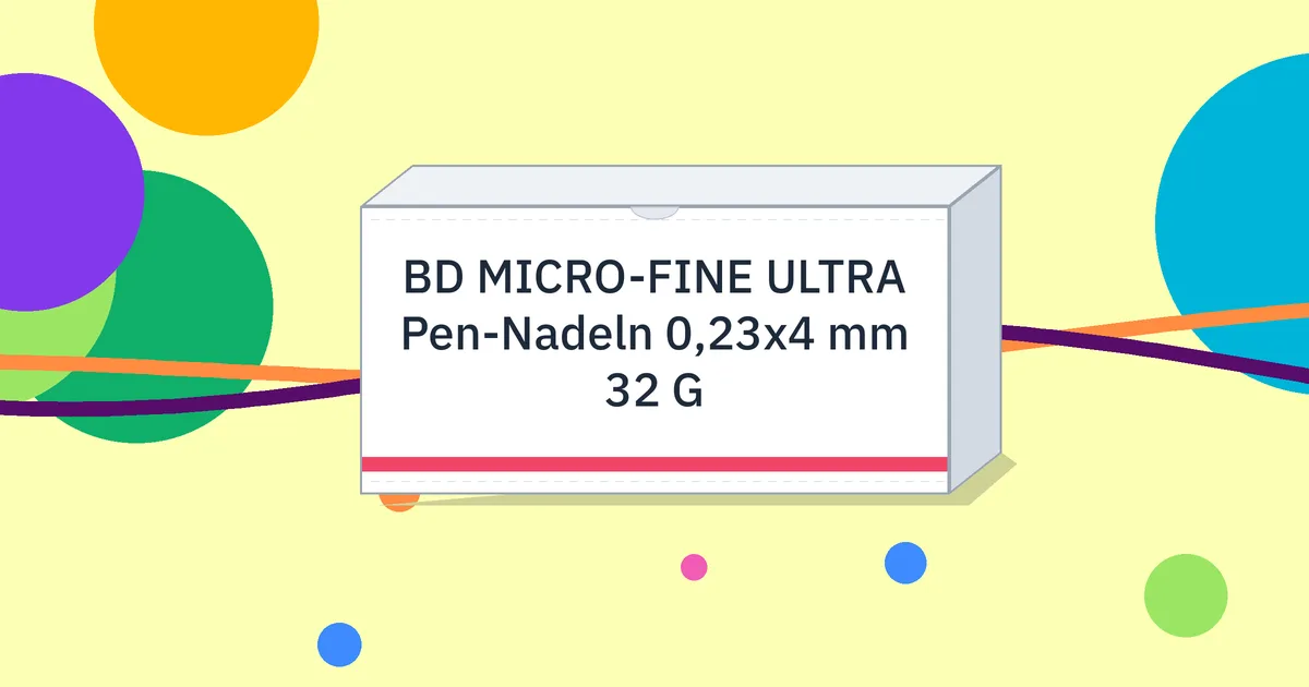 Symbolbild: Packung mit der Aufschrift BD MICRO-FINE ULTRA Pen-Nadeln 0,23x4 mm 32 G (PZN 17831225) – Verfügbarkeit und Bezug in Apotheken in Frankfurt am Main