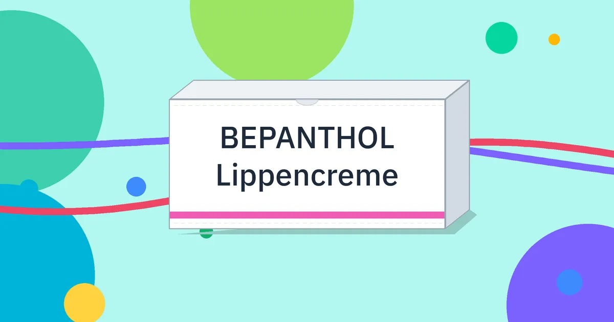 Symbolbild: Packung mit der Aufschrift BEPANTHOL Lippencreme (PZN 01578652) – Verfügbarkeit und Bezug in Apotheken in Frankfurt am Main