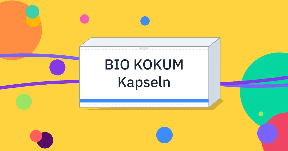 Symbolbild: Packung mit der Aufschrift BIO KOKUM Kapseln (PZN 16718538) – Verfügbarkeit und Bezug in Apotheken in Frankfurt am Main
