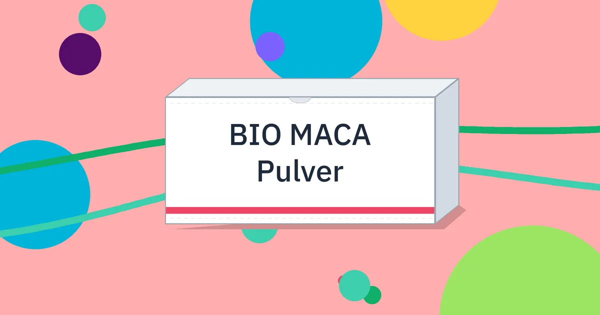 Symbolbild: Packung mit der Aufschrift BIO MACA Pulver (PZN 19307706) – Verfügbarkeit und Bezug in Apotheken in Frankfurt am Main
