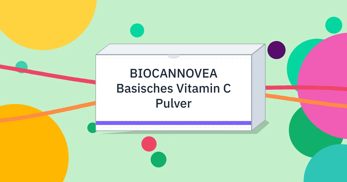 Symbolbild: Packung mit der Aufschrift BIOCANNOVEA Basisches Vitamin C Pulver (PZN 17851920) – Verfügbarkeit und Bezug in Apotheken in Frankfurt am Main