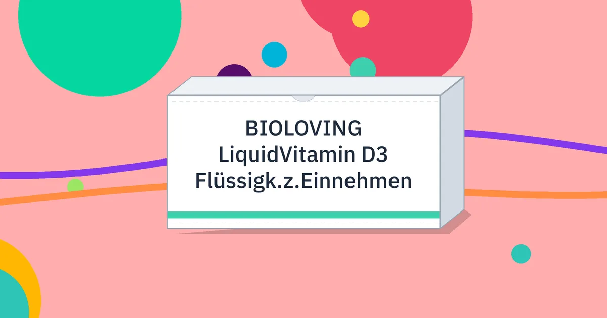 Symbolbild: Packung mit der Aufschrift BIOLOVING LiquidVitamin D3 Flüssigk.z.Einnehmen (PZN 18025489) – Verfügbarkeit und Bezug in Apotheken in Frankfurt am Main