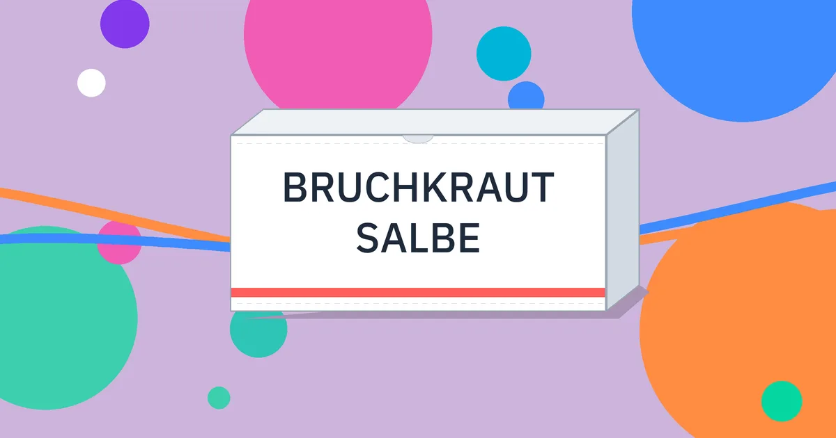 Symbolbild: Packung mit der Aufschrift BRUCHKRAUT SALBE (PZN 17937515) – Verfügbarkeit und Bezug in Apotheken in Frankfurt am Main