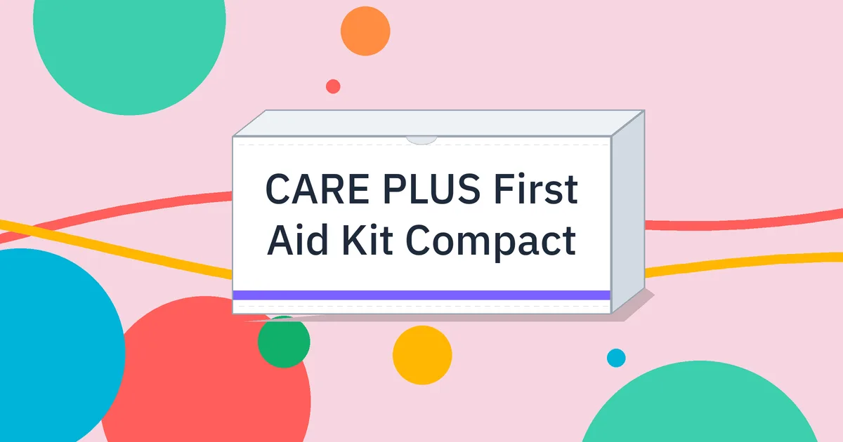 Symbolbild: Packung mit der Aufschrift CARE PLUS First Aid Kit Compact (PZN 05969740) – Verfügbarkeit und Bezug in Apotheken in Frankfurt am Main