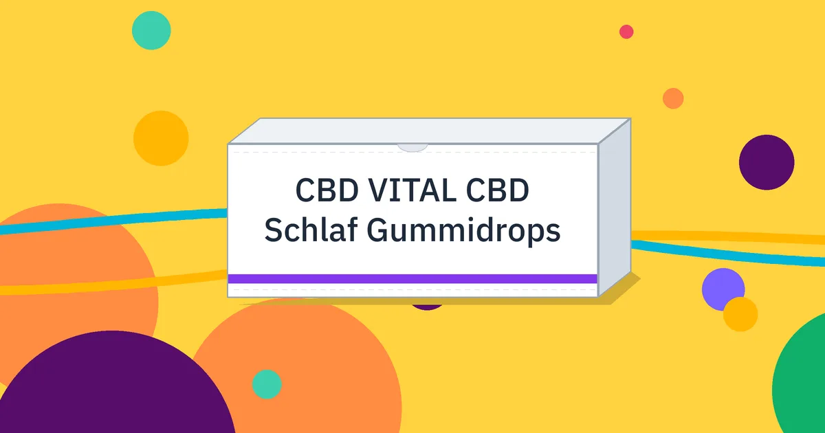 Symbolbild: Packung mit der Aufschrift CBD VITAL CBD Schlaf Gummidrops (PZN 18296455) – Verfügbarkeit und Bezug in Apotheken in Frankfurt am Main