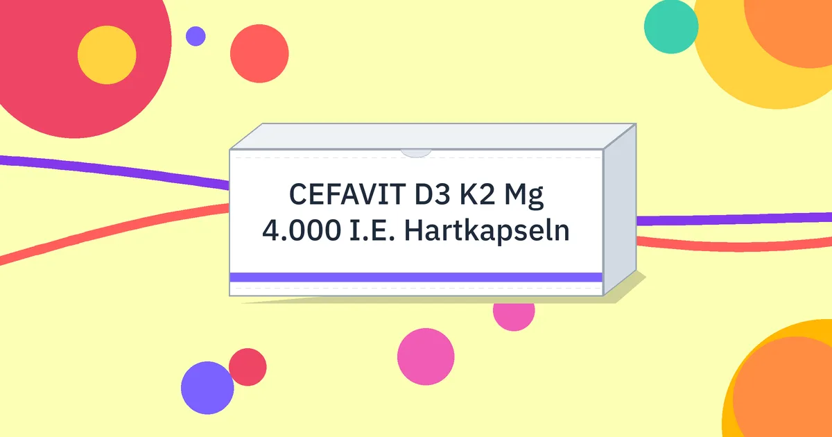 Symbolbild: Packung mit der Aufschrift CEFAVIT D3 K2 Mg 4.000 I.E. Hartkapseln (PZN 15580150) – Verfügbarkeit und Bezug in Apotheken in Frankfurt am Main