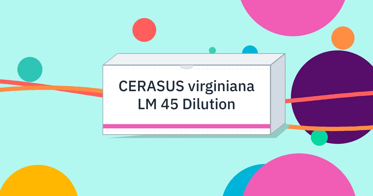 Symbolbild: Packung mit der Aufschrift CERASUS virginiana LM 45 Dilution (PZN 13436874) – Verfügbarkeit und Bezug in Apotheken in Frankfurt am Main