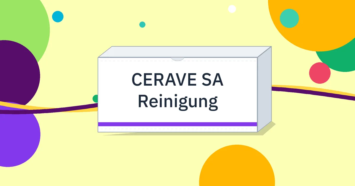 Symbolbild: Packung mit der Aufschrift CERAVE SA Reinigung (PZN 15660854) – Verfügbarkeit und Bezug in Apotheken in Frankfurt am Main