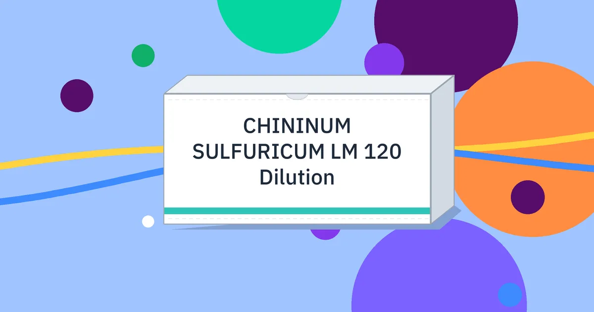 Symbolbild: Packung mit der Aufschrift CHININUM SULFURICUM LM 120 Dilution (PZN 12816273) – Verfügbarkeit und Bezug in Apotheken in Frankfurt am Main