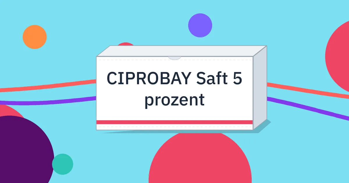 Symbolbild: Packung mit der Aufschrift CIPROBAY Saft 5 prozent (PZN 02179670) – Verfügbarkeit und Bezug in Apotheken in Frankfurt am Main