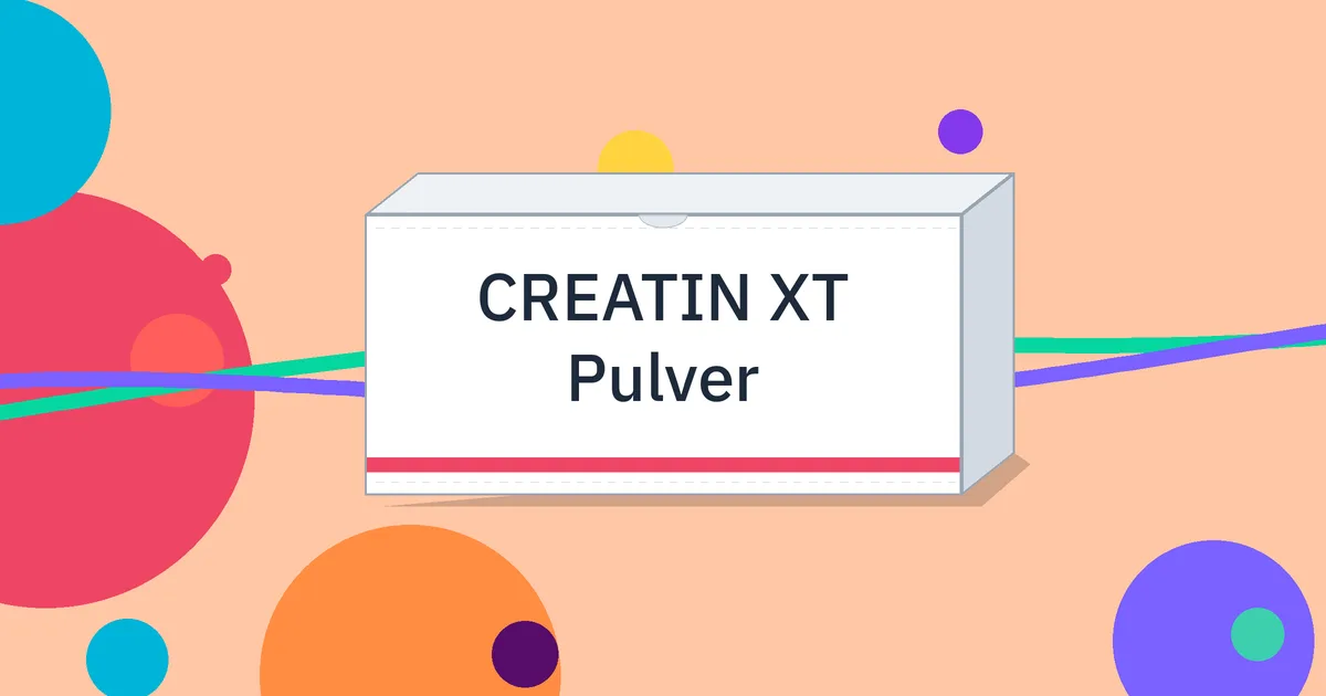 Symbolbild: Packung mit der Aufschrift CREATIN XT Pulver (PZN 06950978) – Verfügbarkeit und Bezug in Apotheken in Frankfurt am Main