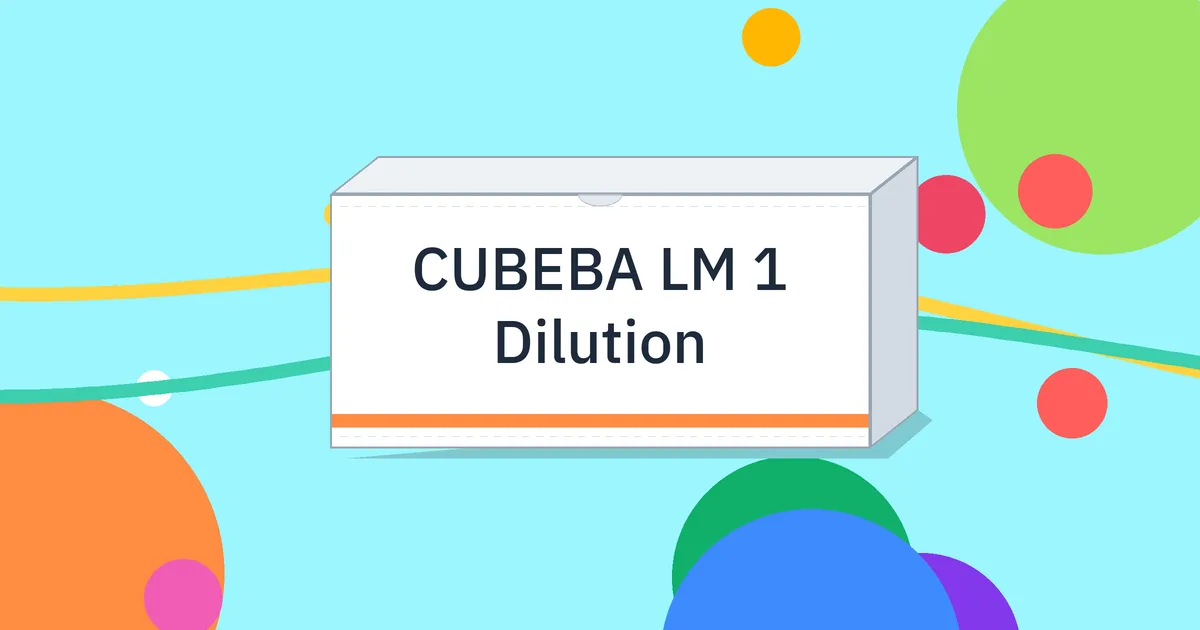 Symbolbild: Packung mit der Aufschrift CUBEBA LM 1 Dilution (PZN 13456635) – Verfügbarkeit und Bezug in Apotheken in Frankfurt am Main