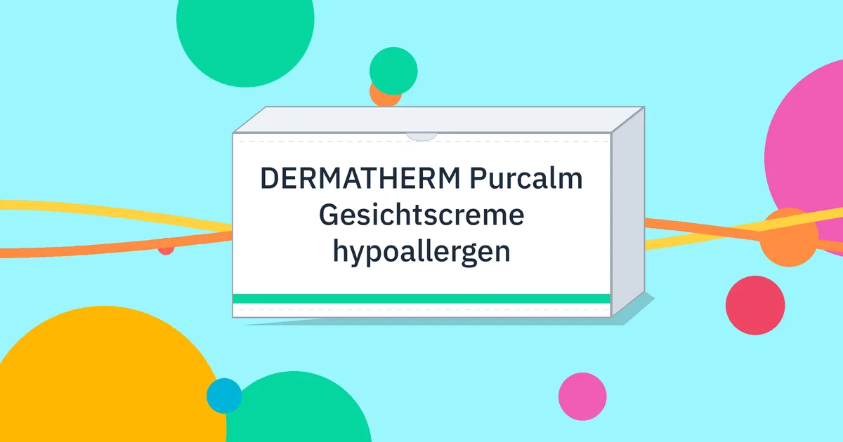 Symbolbild: Packung mit der Aufschrift DERMATHERM Purcalm Gesichtscreme hypoallergen (PZN 13233935) – Verfügbarkeit und Bezug in Apotheken in Frankfurt am Main