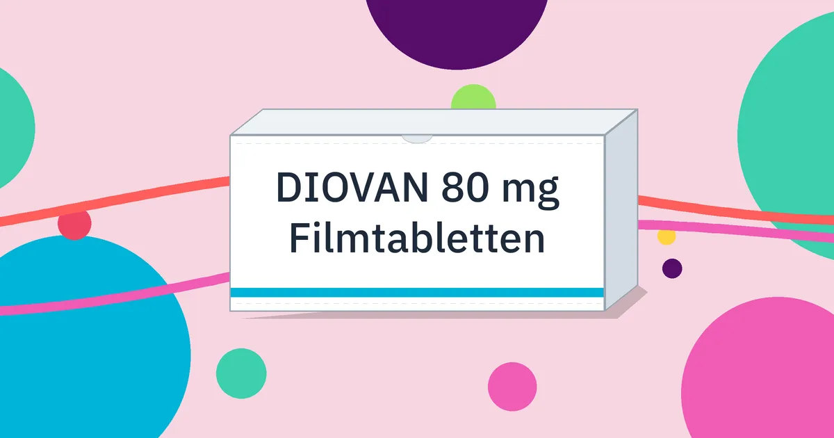 Symbolbild: Packung mit der Aufschrift DIOVAN 80 mg Filmtabletten (PZN 10116407) – Verfügbarkeit und Bezug in Apotheken in Frankfurt am Main