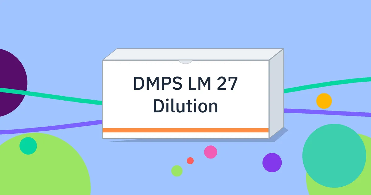 Symbolbild: Packung mit der Aufschrift DMPS LM 27 Dilution (PZN 13466272) – Verfügbarkeit und Bezug in Apotheken in Frankfurt am Main