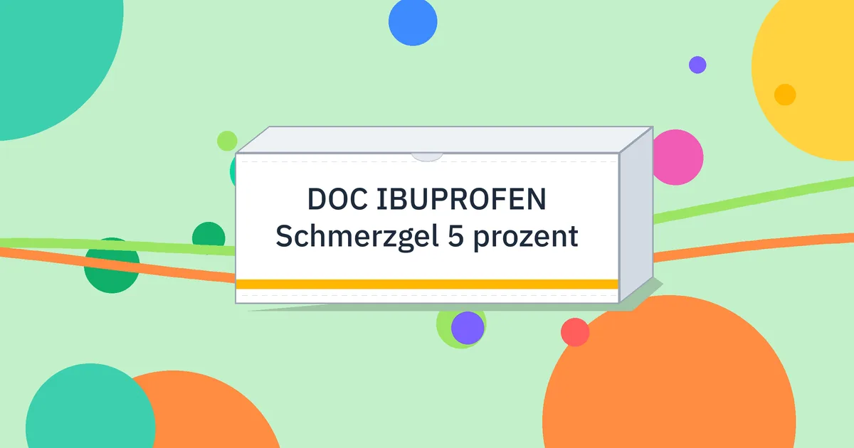 Symbolbild: Packung mit der Aufschrift DOC IBUPROFEN Schmerzgel 5 prozent (PZN 05853351) – Verfügbarkeit und Bezug in Apotheken in Frankfurt am Main